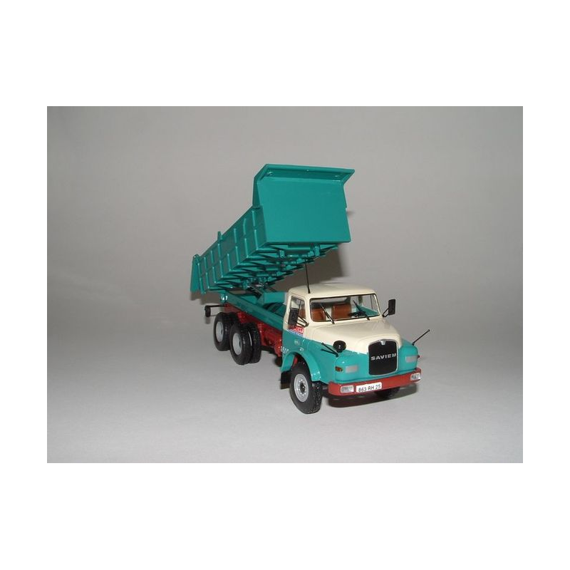 Camion miniature Man / Saviem Schewerhauer Benne chantier - Altaya - 1/43